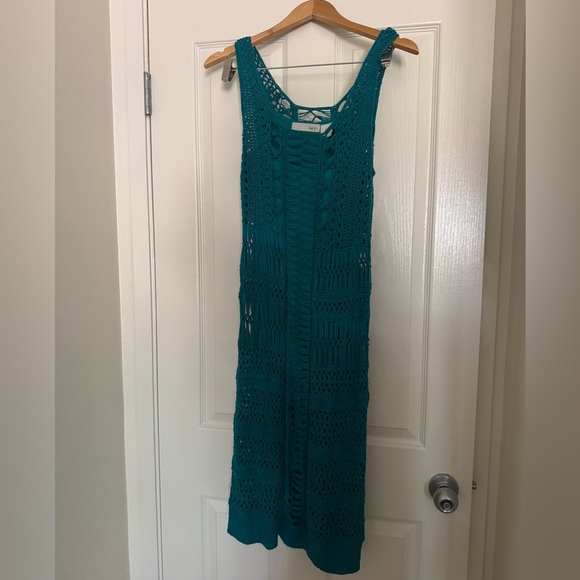 Kersh | Dresses | Kersh Teal Crochet Dress | Poshmark